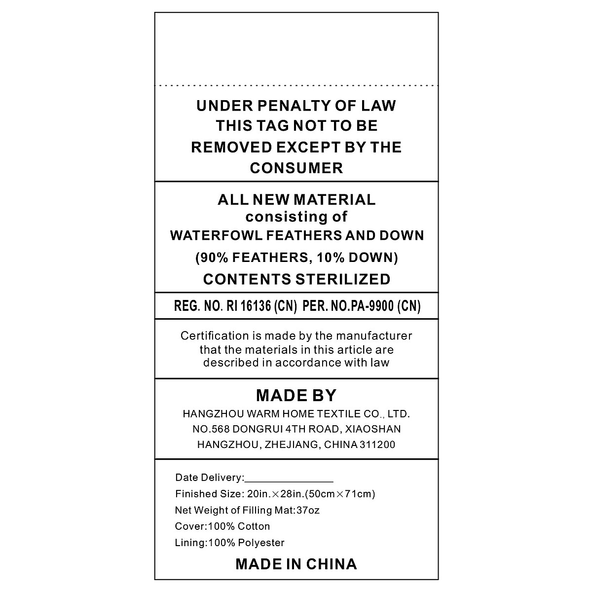 JA COMFORTS Duck Feather Down Bed Pillows for Sleeping(2 Packs)-Standard/Queen,High Filling Weight,600 Thread Count,Double-Layer Downproof Fabric Design,10% Duck Down,Cotton Cover,White