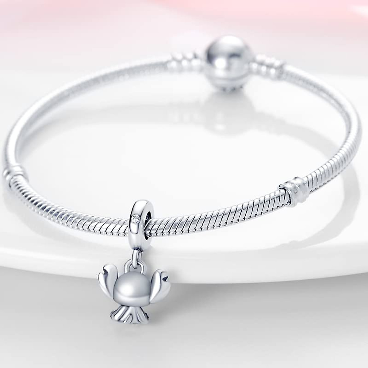 LIGHTDOG 925 Sterling Silver Charms for Pandora Charm Bracelets Necklaces for Woman Dangle Pendant Bead,Jewelry Beads Gifts for Women