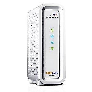 ARRIS SURFboard SB8200 DOCSIS 3.1 Cable Modem | Approved for Comcast Xfinity, Cox, Charter Spectrum, & more | Two 1 Gbps Ports | 1 Gbps Max Internet Speeds | 4 OFDM Channels | 2 Year Warranty,White