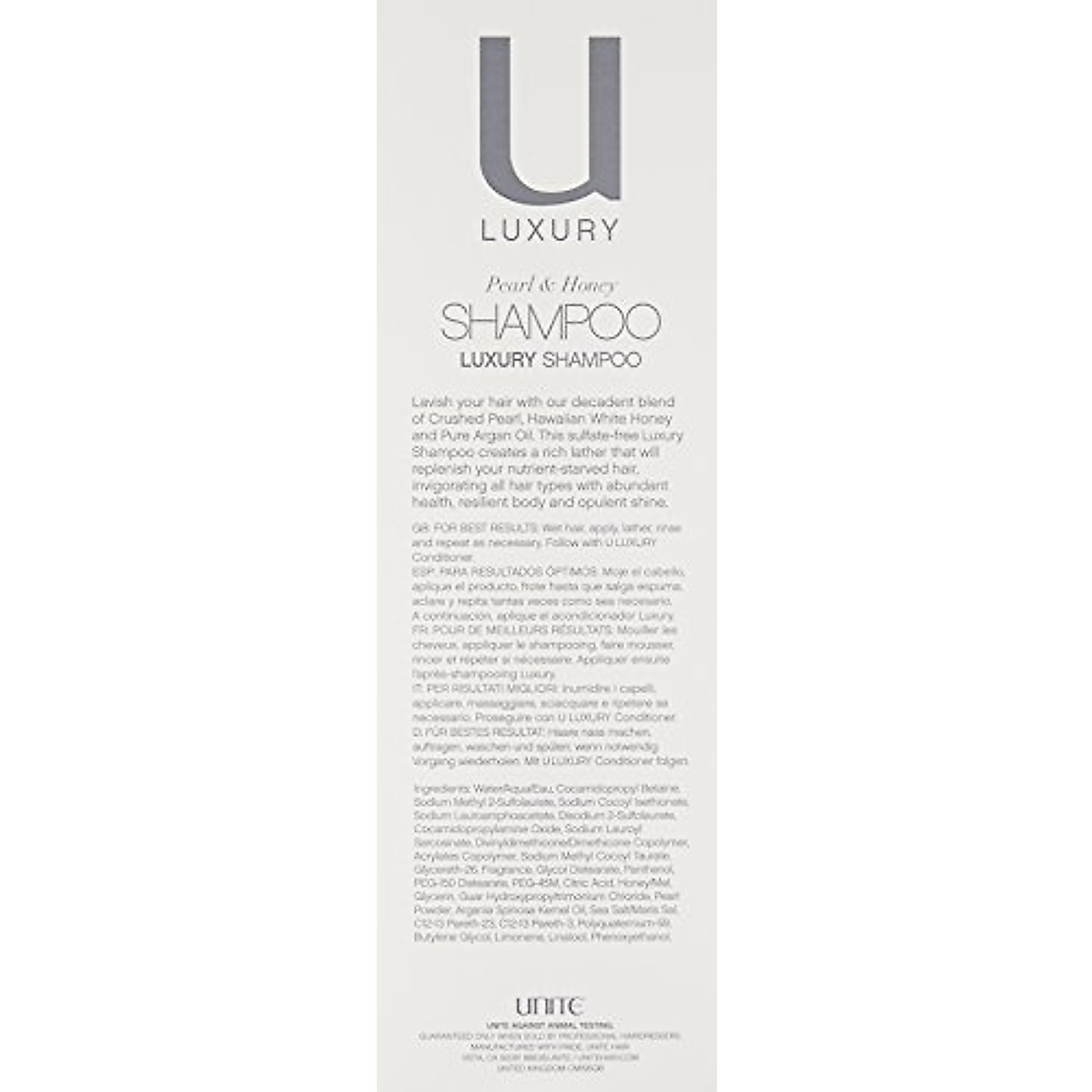 UNITE Hair U LUXURY Pearl & Honey Shampoo, 8.5 fl. Oz (Packaging may vary)