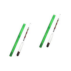 CIYODO 2 Pcs Sugar Meter Home Brew Hydrometer Specific Hydrometer Homebrew Hydrometer Manual Hydrometer Water Hydrometer Tester Sugar Scale Hydrometer Syrup Borosilicate Glass