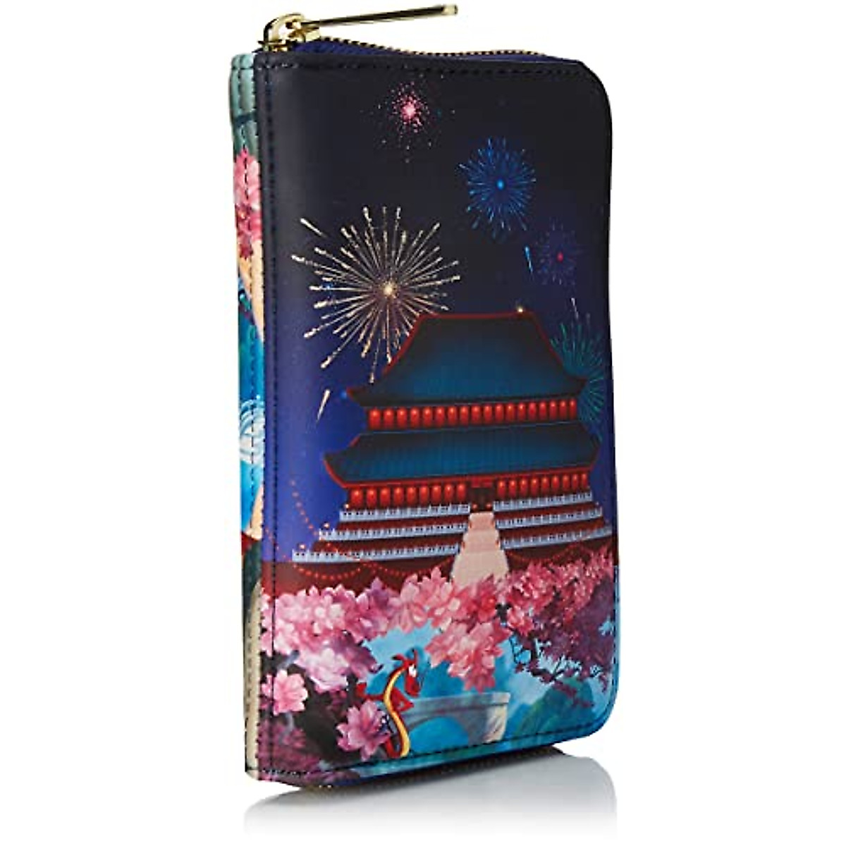 Loungefly Disney Mulan Castle Zip Around Wallet Mulan One Size