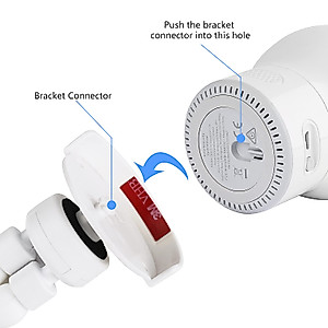 Tripod Baby Monitor Mount for Eufy Baby Monitor Camera, Flexible Baby Monitor Holder Crib Mount Without Tools or Wall Damage - White