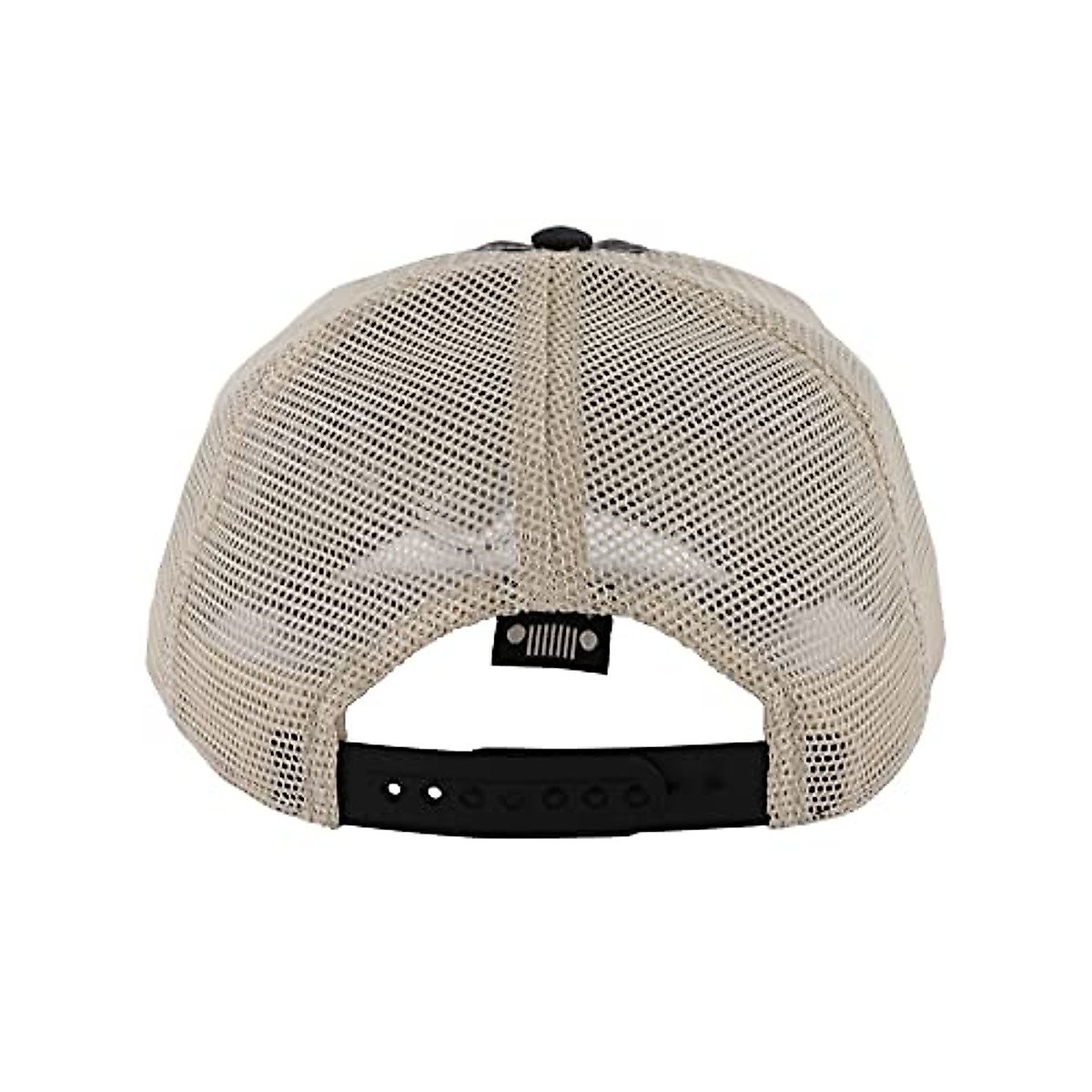 Jeep Garment Washed Trucker Hat - Black