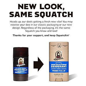 Dr. Squatch Natural Deodorant for Men – Odor-Squatching Men's Deodorant Aluminum Free - Pine Tar + Birchwood Breeze (2.65 oz, 2 Pack)