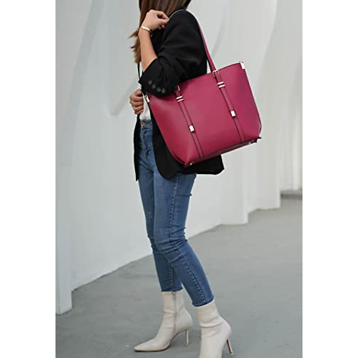 MKF Collection Tote Bag & Wallet for Women, Vegan Leather Handbag Set-Top- Handle Purse