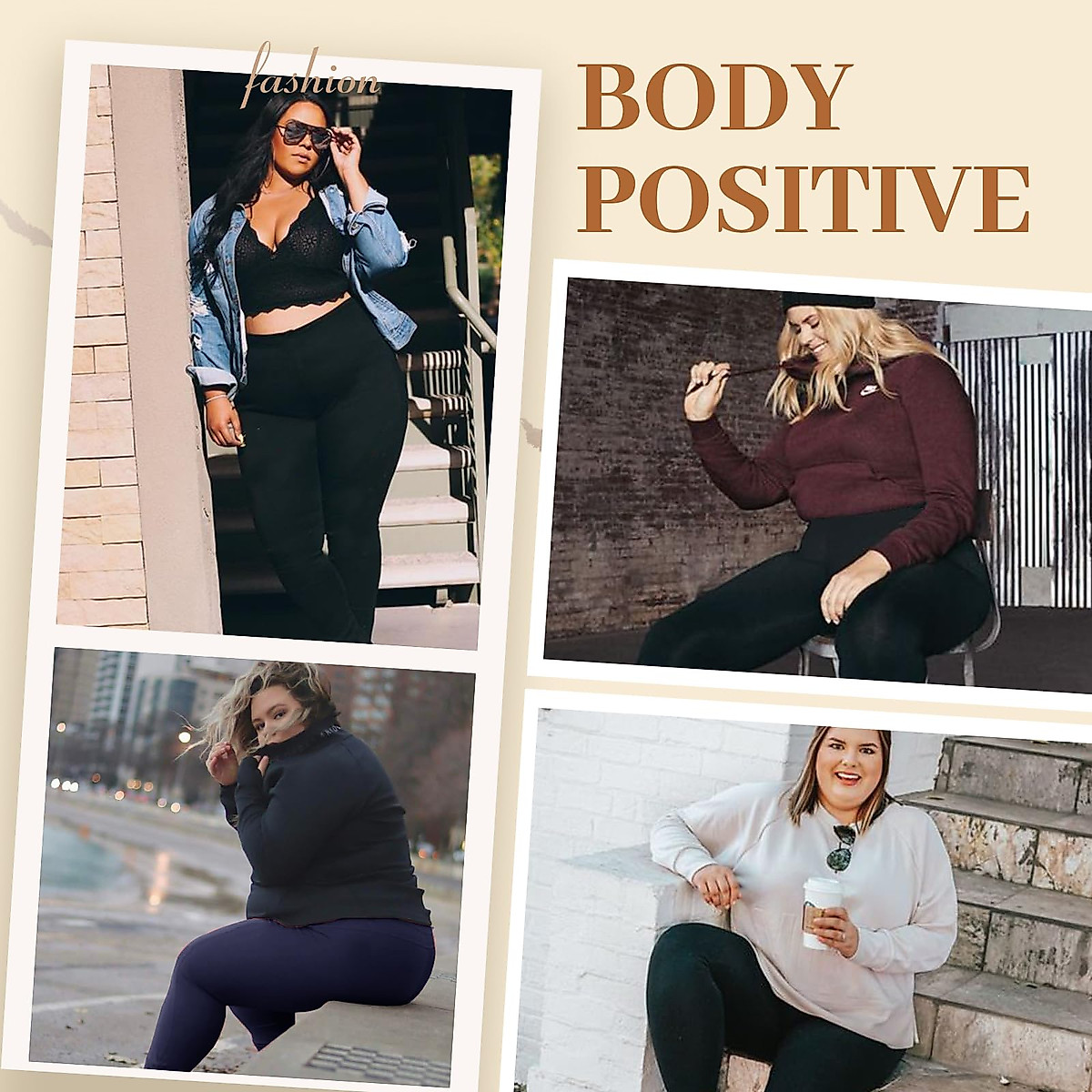 TNNZEET 3 Pack Plus Size Capri Leggings with Pockets for Women, High Waisted Black Workout Yoga Leggings 2X 3X 4X