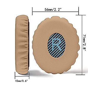 OE2 Ear Pads, Replacement Soft Protein Leather Pads Memory Foam Cushions Earpads Muffs for Bose SoundLink On-Ear Wireless Headphones, Bose On-Ear 2 (OE2) and Bose SoundTrue On-Ear Headphones - Brown