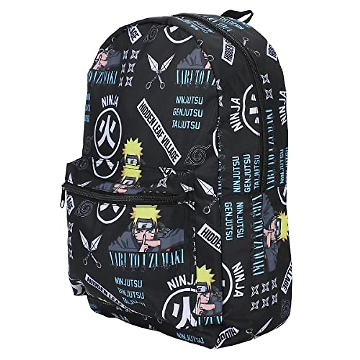 Bioworld Naruto Shippuden Ninjutsu Sublimated Print Adult 17" Laptop Backpack