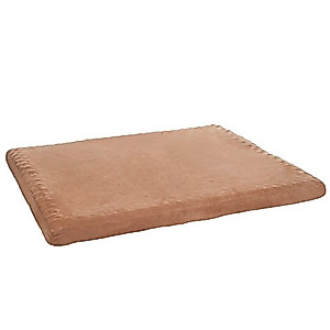 Dog Bed with Removable Cover – 36x27 Pet Bed - 3-Inch Egg Crate Style Foam Orthopedic Dog Bed, Microsuede, and Non-Slip Crate Bed by PETMAKER (Clay)
