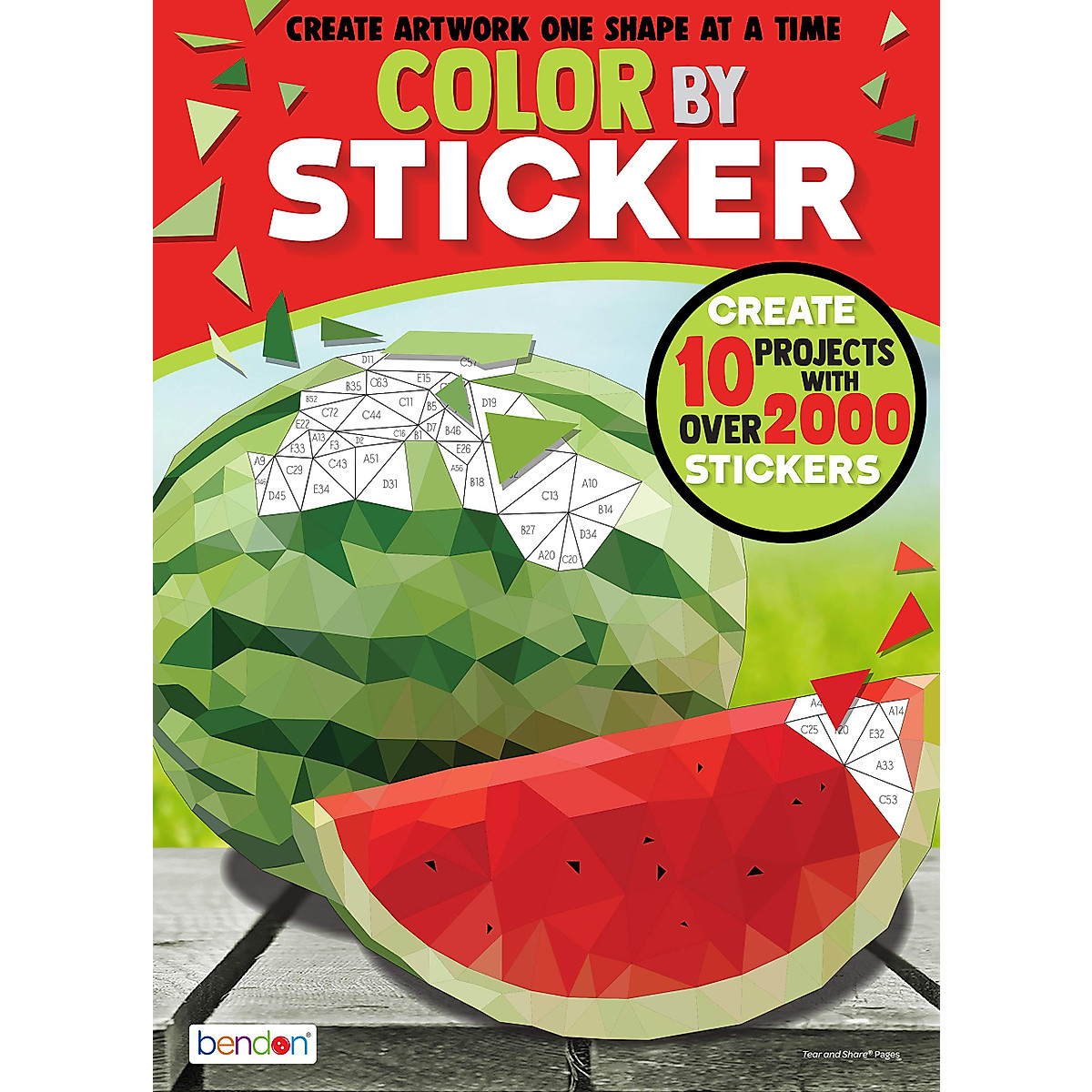 Bendon 44092 Food Advanced Color by Sticker Book, Multicolor