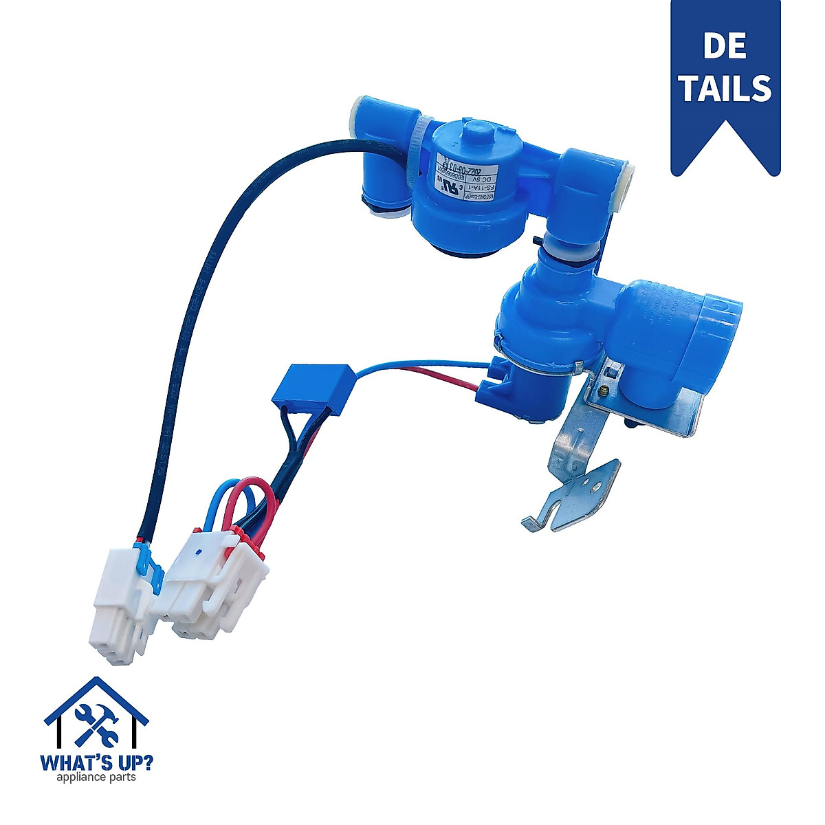 What's Up? AJU72992601 Refrigerator Water Inlet Valve Replacement Part Replaces 5220JB2009A, 5221JA2011B, EBD60664501