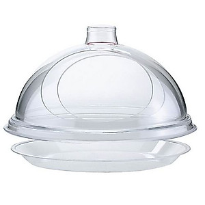 Round Shallow Tray – 10DIA x 1H, Black Acrylic
