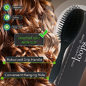 RemySoft One Twenty Three Loops - Loop Brush - Safe for Hair Extensions, Weaves and Wigs