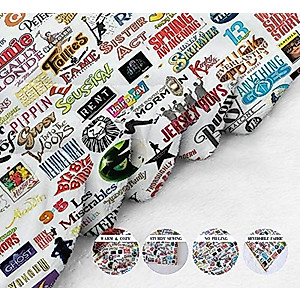 Musical Signal, Duvets, Books, Clothes etc Fleece Blanket Soft Plush Throw TV Blanket Bedding Flannel Throw Shawls and Wraps Lightweight for Bed Couch Chair Travel, 59"x78.7"