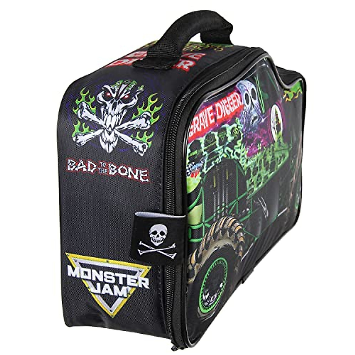 INTIMO Monster Jam Grave Digger Truck Shaped Insulated Big Large Work Lunch Box Bag
