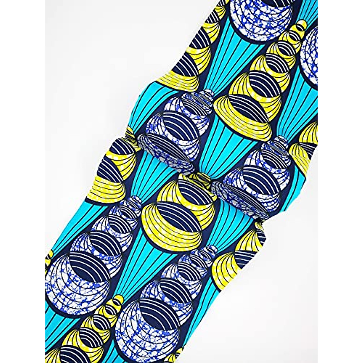 African Fabric African Print Fabric Ankara Wax 6 Yards Ankara Fabric Kente Cloth Fabric by The Yard (The Natural Pattern)