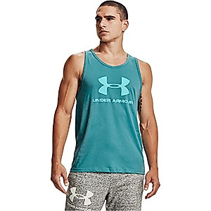 Under Armour Sportstyle Logo Tank, Cosmos (476)/Breeze, Small