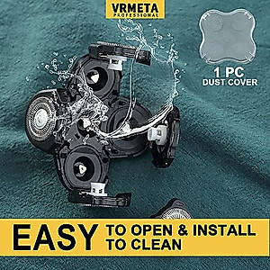 VRMETA Shaver Head Replacement Head for Skull Shaver, Pitbull Rotary Shaver, Butterfly Kiss, and Palm Electric Razors