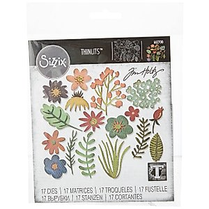 Sizzix Thinlits Die Set 17PK - Funky Floral #1