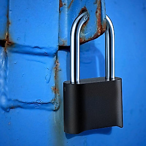 Combo Lock,Guliffen 2 Pack Resettable Combination Lock,2-1/2 in. Long Shackle Outdoor Combination Padlock for Gate, Fence, Warehouse, Storage Unit,Garages (Black)