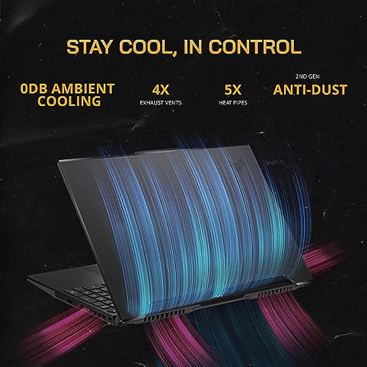 ASUS 2022 TUF F15 15.6" WQHD 144Hz Gaming Laptop, Intel 12th Core i7-12650H, NVIDIA GeForce RTX 3050 Graphics, 16GB DDR5 RAM, 512GB PCIe SSD, Backlit Keyboard, Win 11, Black, 32GB USB Card