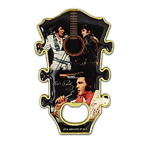 Elvis Presley Bottle Opener and Magnet - Guitar