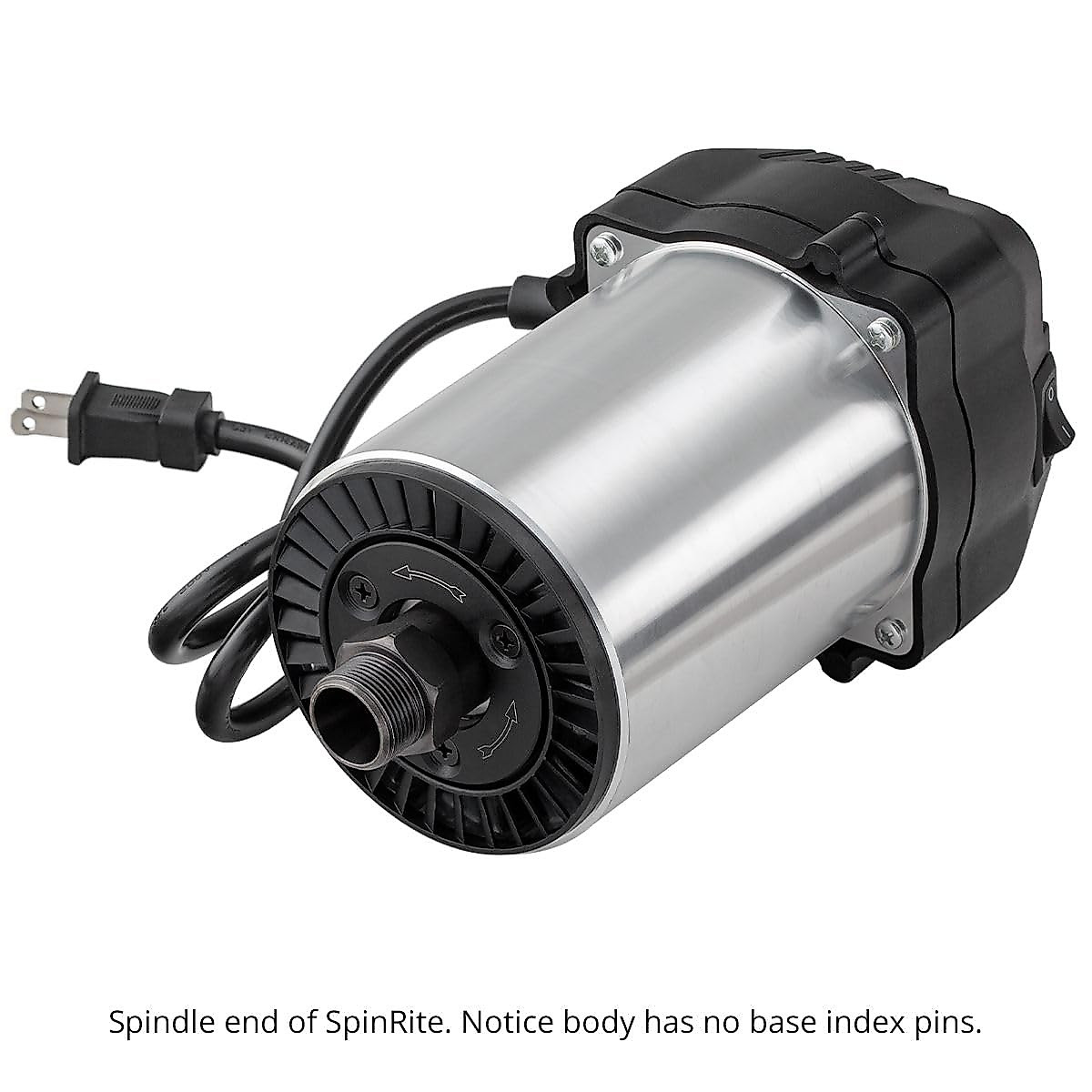 SpinRite Router Motor for Router Lifts and CNC, 2.25HP, Soft Start, Variable Speed, Easy Mount 3.5" Body, Includes Pair of ER20 Collets (1/2" & 1/4"), Collet Nut, Offset Wrench Set