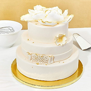 Gold Foil Cake Boards, Disposable Drum Circles (11.5 in.)