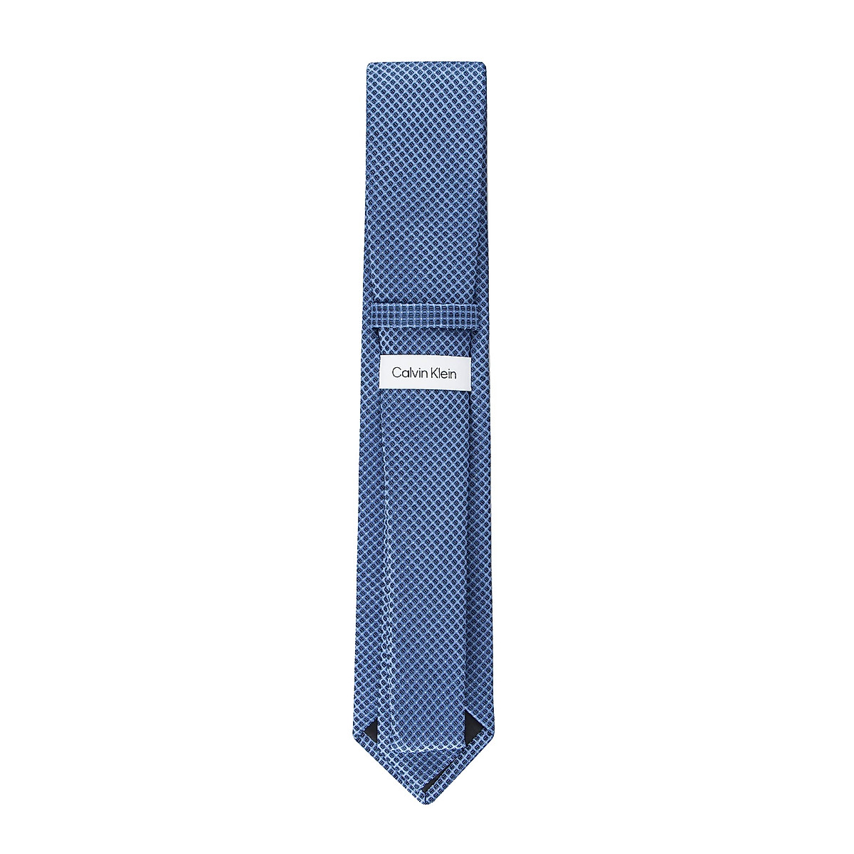 Calvin Klein Men's Steel Micro Solid A Tie, Slate Blue, Regular