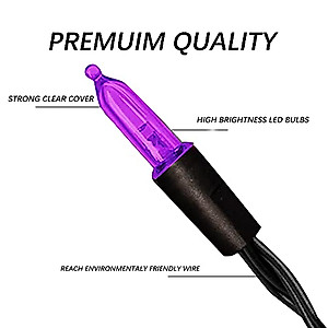 FUNPENY Halloween Christmas 50 LED Mini String Lights, 16FT Battery Operated 8 Modes Waterproof Fairy Lights, Halloween Decorations for Indoor Outdoor Garden