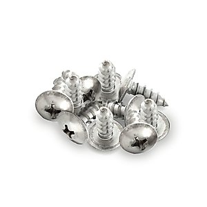 #10 x 1/2" Stainless Steel Sheet Metal Screws, 18-8 Marine Phillips Truss Head Screws, Self Tapping Screws for Metal and Wood, Pack of 25