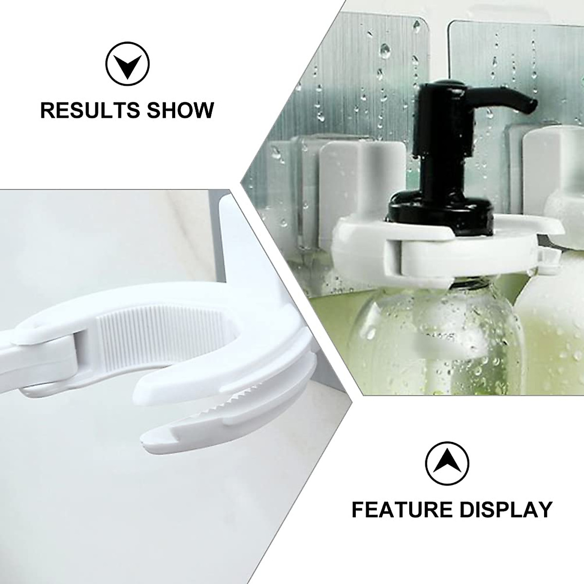 UKCOCO 6pcs Adjustable Bottle Hanger Bottle Holder for Hand Holder Adjustable Hitch Sponge Holder Wall Mounted Shampoo Holder Dish Rack White Body Wash Plastic Water Bottle