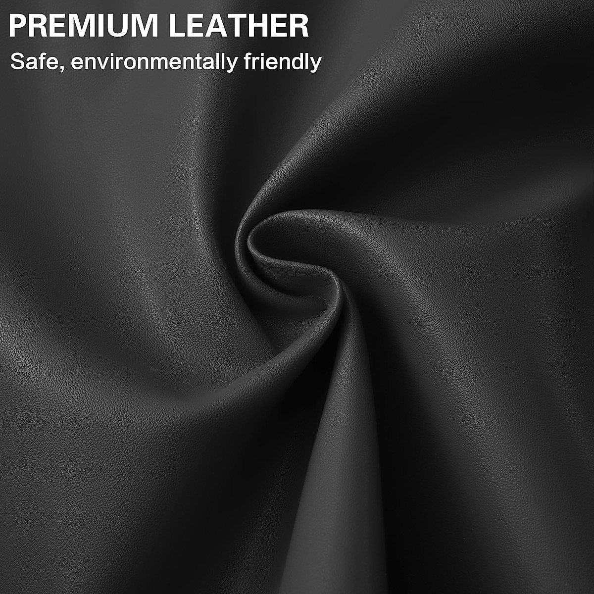 Yikda Self Adhesive Leather Repair Patch Kit, 31.4 in x 16 in Large Vinyl Leather Repair Tape for Furniture, Car Seat, Couch, Sofa, Chair Smooth Black