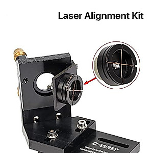 LWCHJ Laser Path Calibrating Device Light Regulator Alignment Kit for CO2 Laser Cutting Machine to Adjust Collimate Laser (Size : Black)
