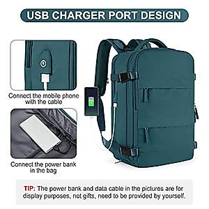 coofay Travel Backpack For Women Men Airline Approved Carry On Backpack Flight Approved Waterproof Sports Luggage Backpack Casual Daypack Small Hiking Backpack Peacock Blue