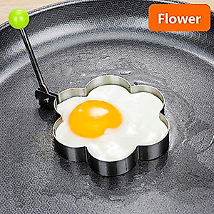 Stainless Steel 5 Style Fried Egg Pancake Shaper Omelette Mold Mould Frying Egg Cooking Tools Kitchen Accessories Gadget