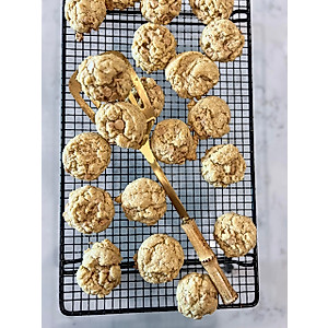 Bamboo Stainless Steel Cooking Tools Utensils Stainless - Brass/Gold Cooking and Serving Utensils - Gold Kitchen Utensils - Bamboo Wood Handled Gold Kitchen Utensils For Gold Kitchen