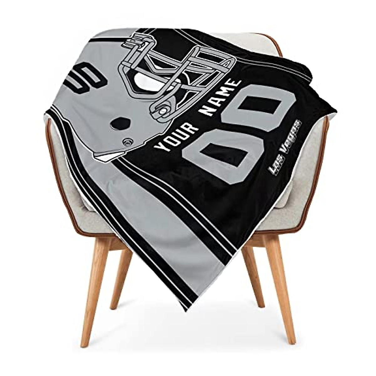 ANTKING Plush Throw Blanket Las Vegas Custom Any Name and Number for Men Women Youth Gift