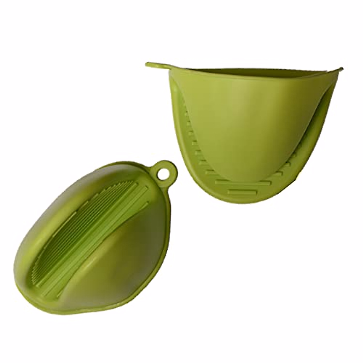 ZHENSHUN Kitchen Multi-Functional Tools, Anti Scald, Anti Slip, Heat Insulation, high Temperature Resistance, Microwave Oven, Outdoor,Cooking,Barbecue, Working, Green and Black (2 Pairs), Green Black