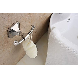 Paradise Bathworks 65428 Valhalla Robe Hook, Satin Nickel