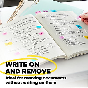 Post-it Flags, 35/Dispenser, 4 Dispensers/Pack, .47 in Wide, Assorted Bright Colors (683-4AB)