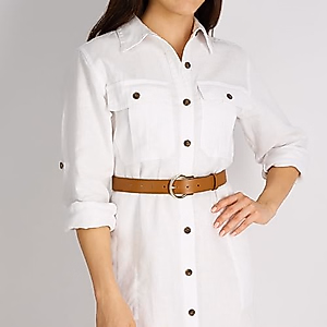 Cole Haan Women's Casual Fashion Belt, Tan, Medium