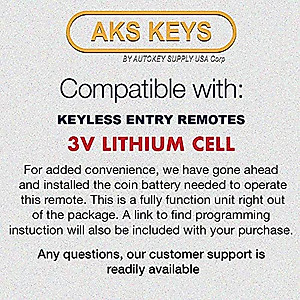 2 AKS KEYS Compatible with Lincoln LS 2000 2001 2002 Keyless Fob + 4D 60 Key