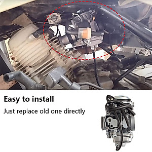 RANSOTO YFM250 Carburetor with Filter Replace Part 4XE-14140-13-00 Compatible with 1999-2004 Yamaha Bear Tracker 250 Yfm250X Yfm250XH Yfm250XM & More ATV Carb