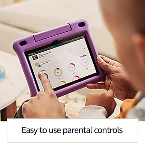 Fire HD 8 Kids tablet, 8" HD 32GB (Pink) + Sleeve + Power Charger