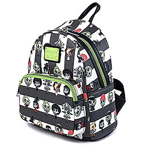 Loungefly Beetlejuice Chibi All Over Print Womens Double Strap Shoulder Bag Purse