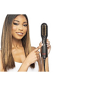 CHI 3-in-1 Hot Smoothing Dryer Brush with Three Preset Modes for Customized Styling