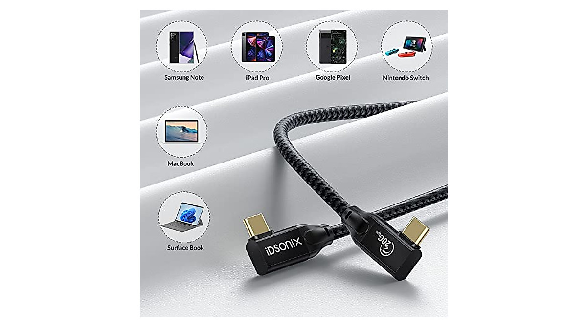 iDsonix USB C to USB C Cable 100W Fast Charging & 4K Video