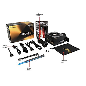 Seasonic FOCUS 650 Gold SSR-650FM 650W 80+ Gold ATX12V & EPS12V Semi-Modular 7 Year Warranty Compact 140 mm Size Power Supply